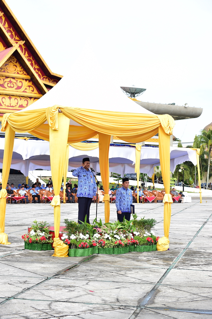 Sekda Prov Riau Inspektur Upacara Peringatan Hari Bela Negara Tahun ...